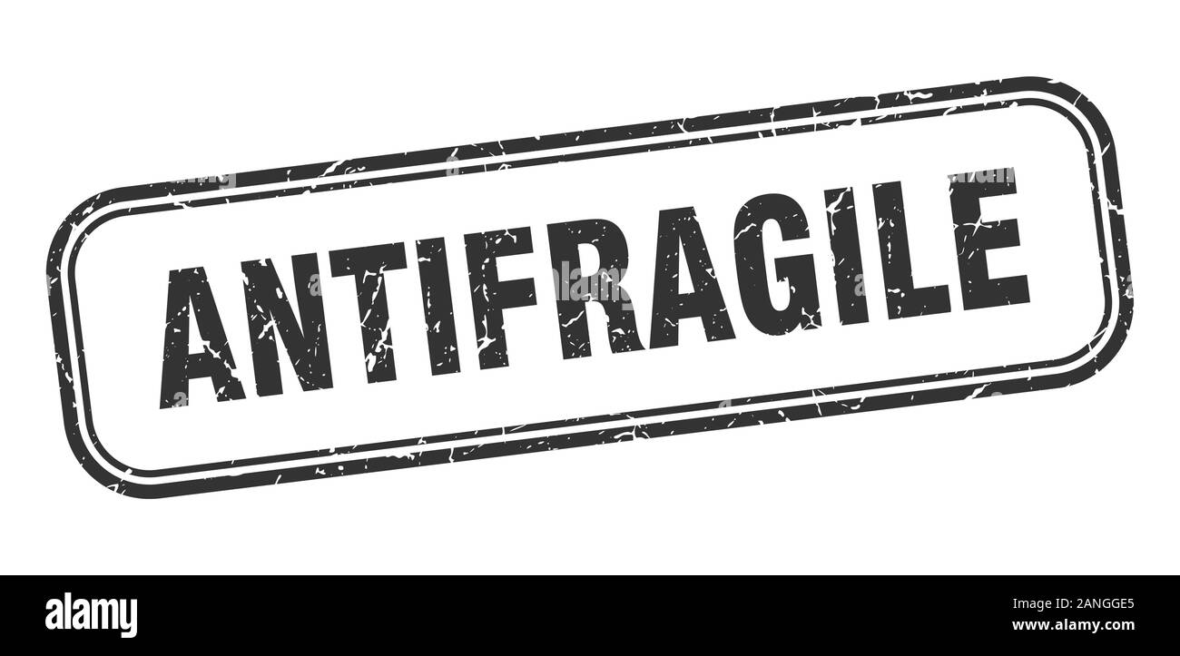 antifragile stamp. antifragile square grunge black sign Stock Vector ...