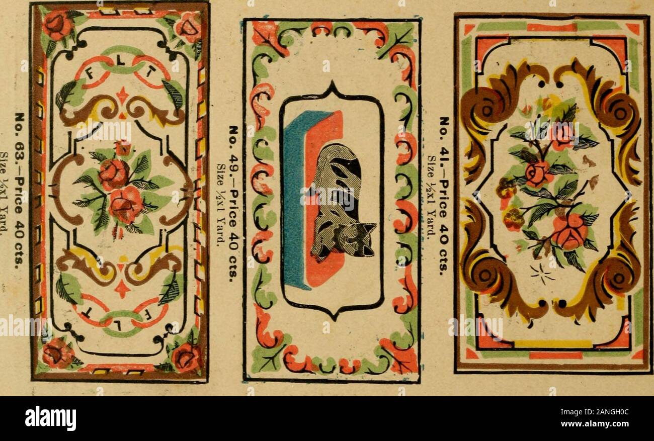 [Catalog of rug patterns] . *iM, T « Kv V- fe) %£*• Stock Photo - Alamy