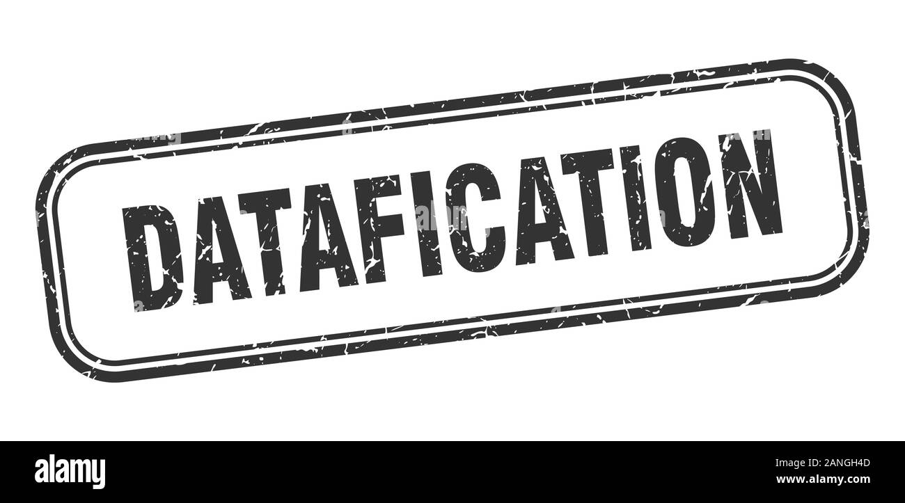 datafication stamp. datafication square grunge black sign Stock Vector ...