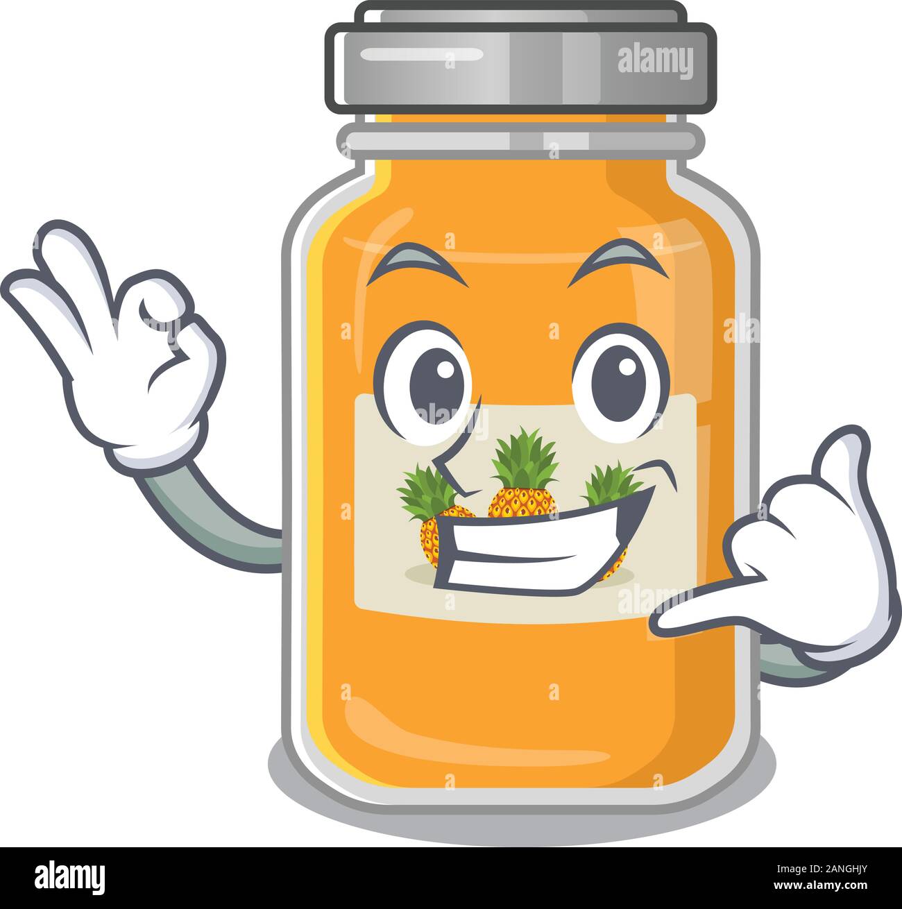 Pineapple preserve Stock Vector Images - Alamy