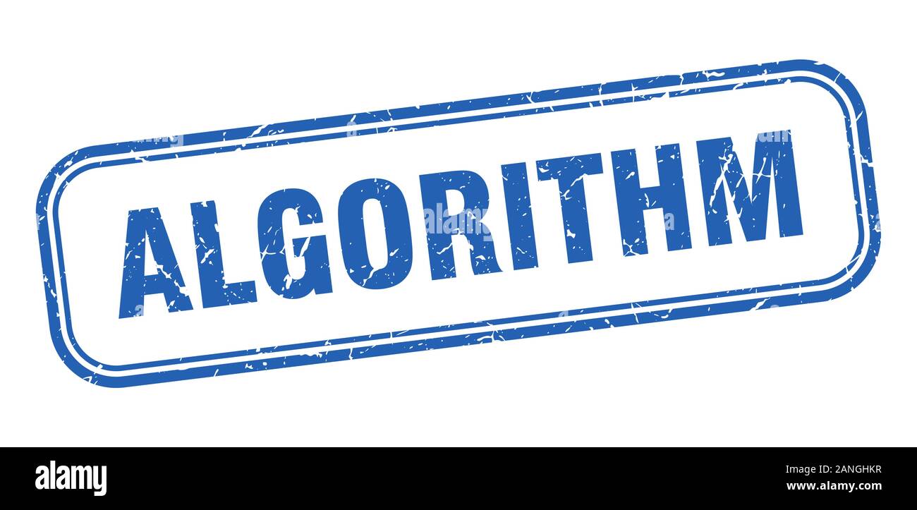 algorithm stamp. algorithm square grunge blue sign Stock Vector Image & Art - Alamy