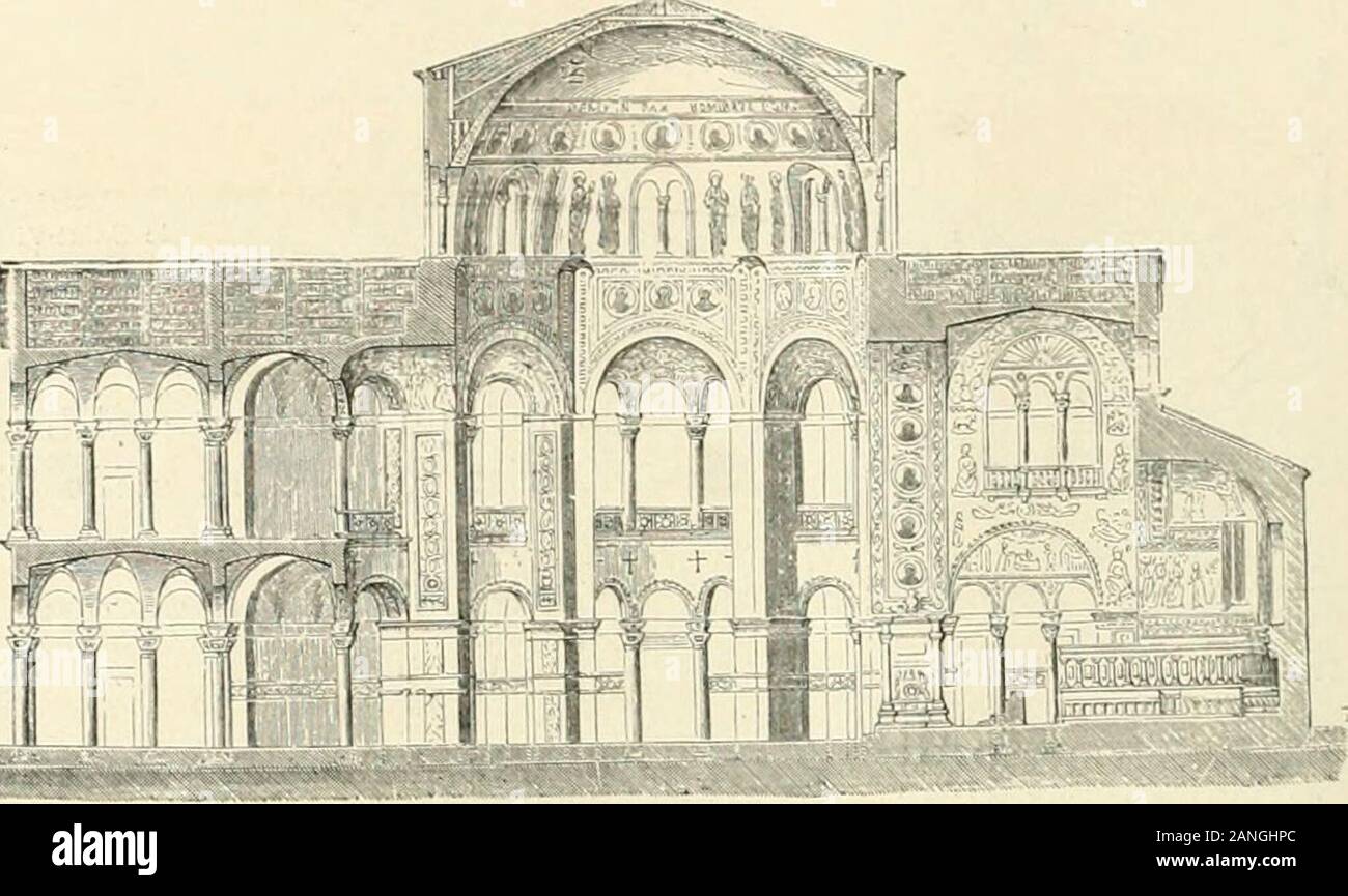 Revue de l'art chrétien . Intérieur de la basilique de Saint-Vital a ...