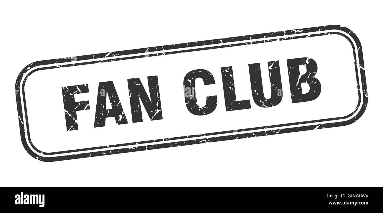 fan club stamp. fan club square grunge black sign Stock Vector Image ...