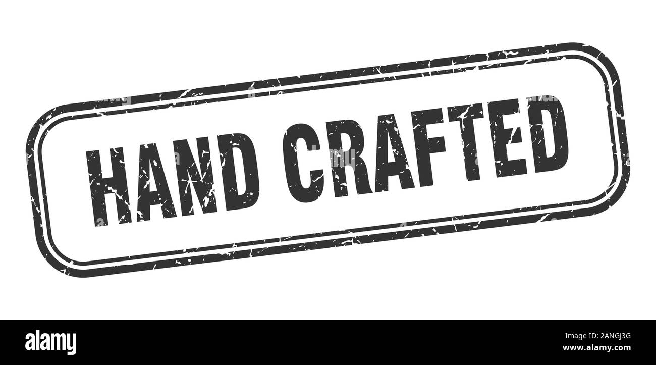hand crafted stamp. hand crafted square grunge black sign Stock Vector ...