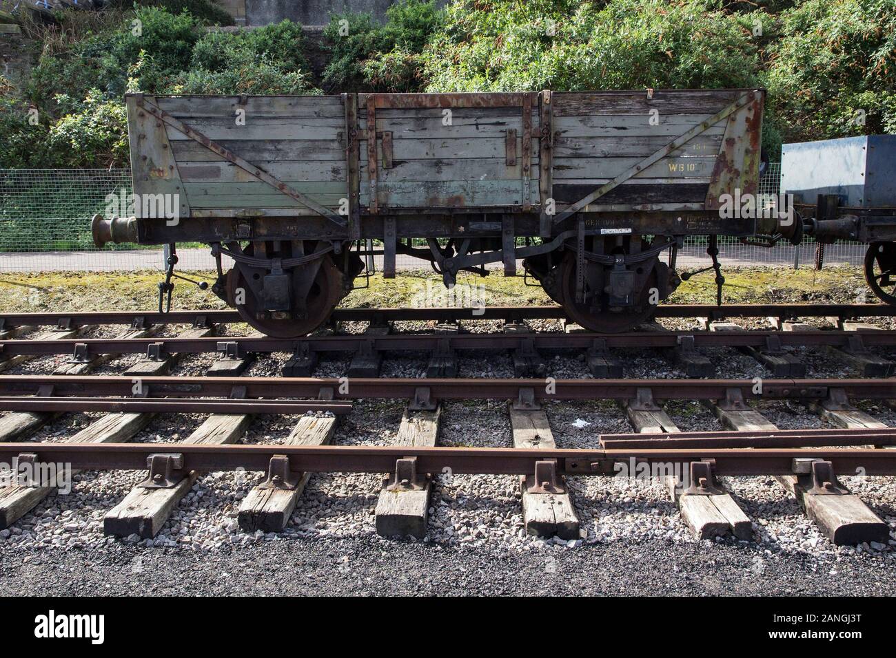 Bristol Harbour aka Bristol Docks with old train carriages Stock Photo ...