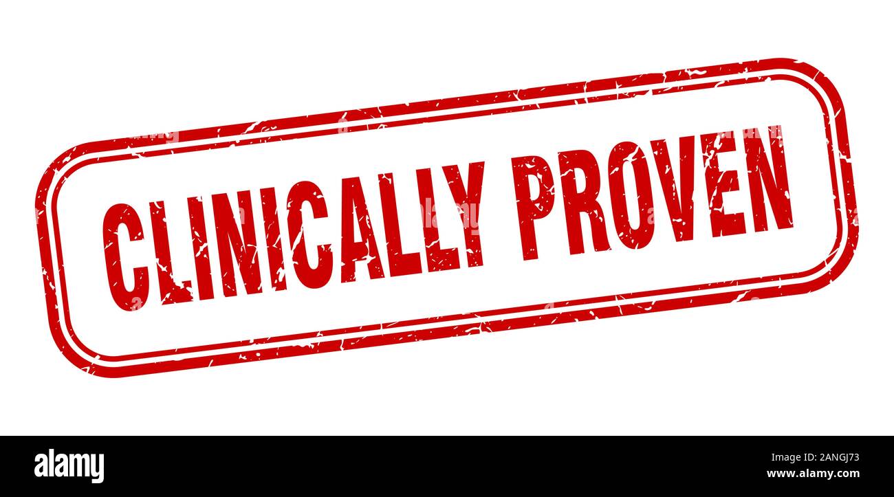 clinically proven stamp. clinically proven square grunge red sign Stock ...