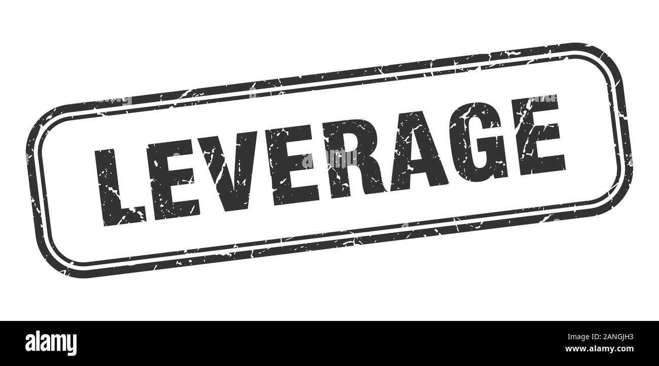 leverage stamp. leverage square grunge black sign Stock Vector Image ...