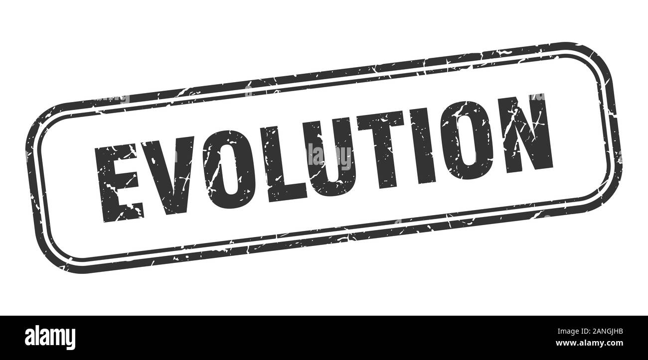 evolution stamp. evolution square grunge black sign Stock Vector Image ...