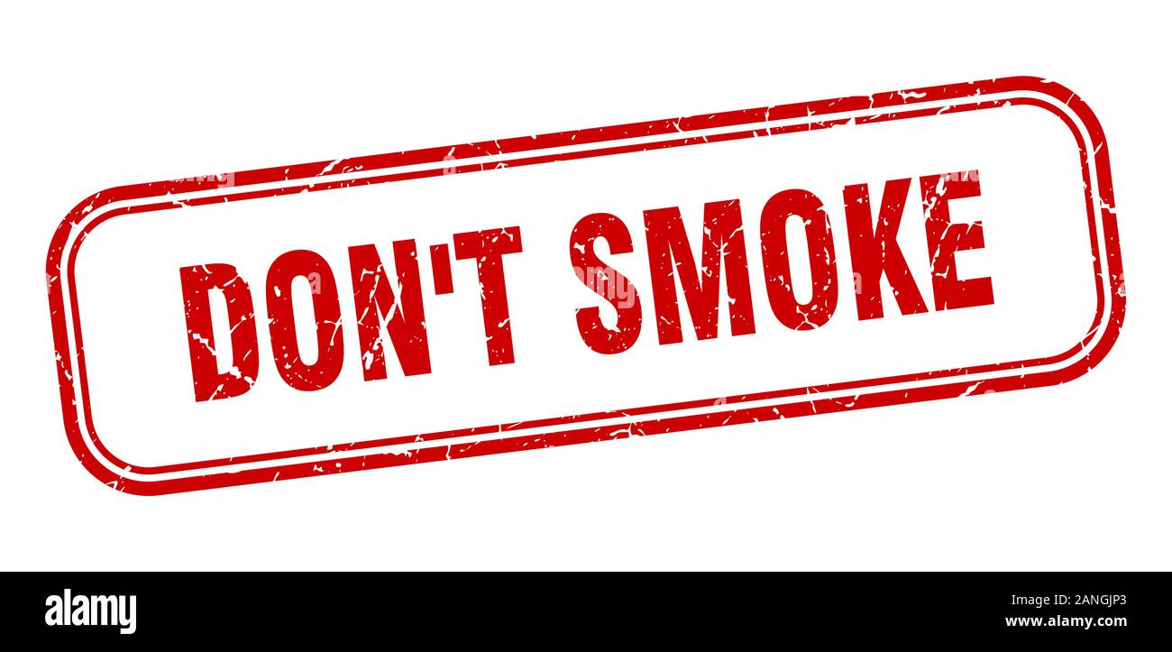 don't smoke stamp. don't smoke square grunge red sign Stock Vector ...