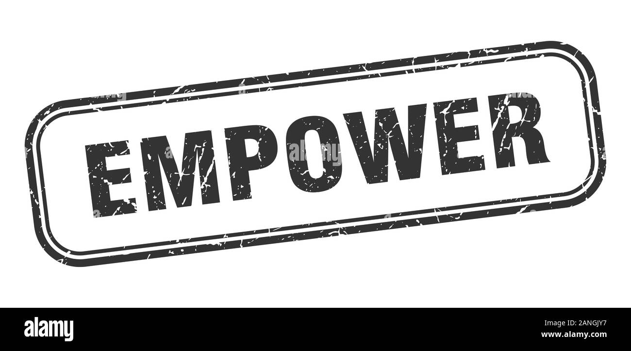 empower stamp. empower square grunge black sign Stock Vector Image ...