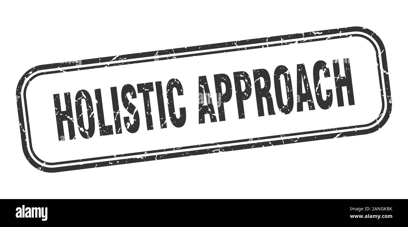 holistic approach stamp. holistic approach square grunge black sign ...