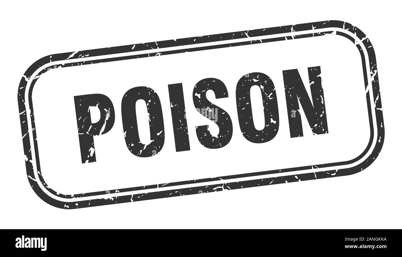 poison stamp. poison square grunge black sign Stock Vector Image & Art ...