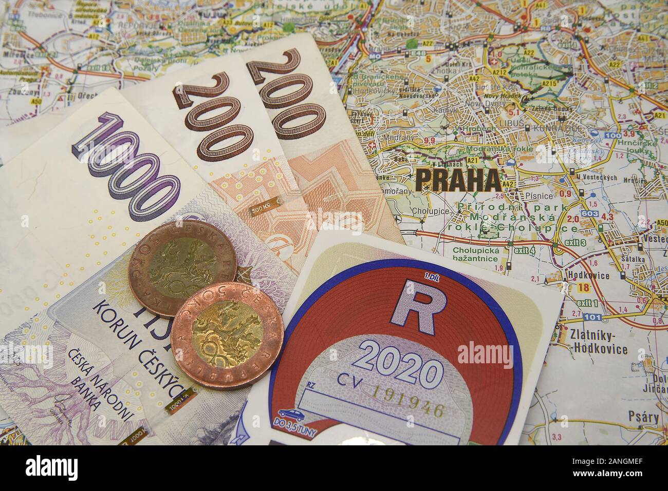 Czech annual motorway vignette for 2020. The last "paper" vignette ...