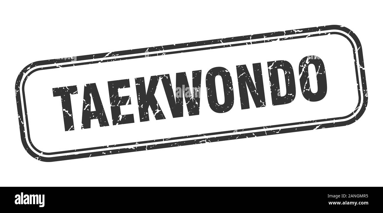 Taekwondo stamp sign seal Black and White Stock Photos & Images - Alamy