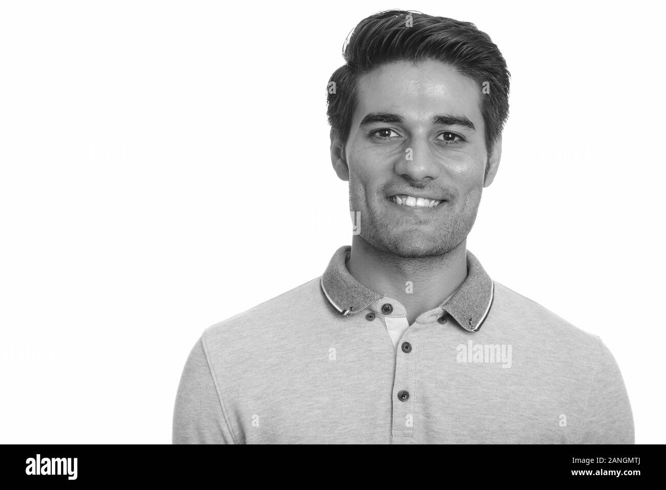 Portrait of happy young handsome Persian man smiling Stock Photo - Alamy