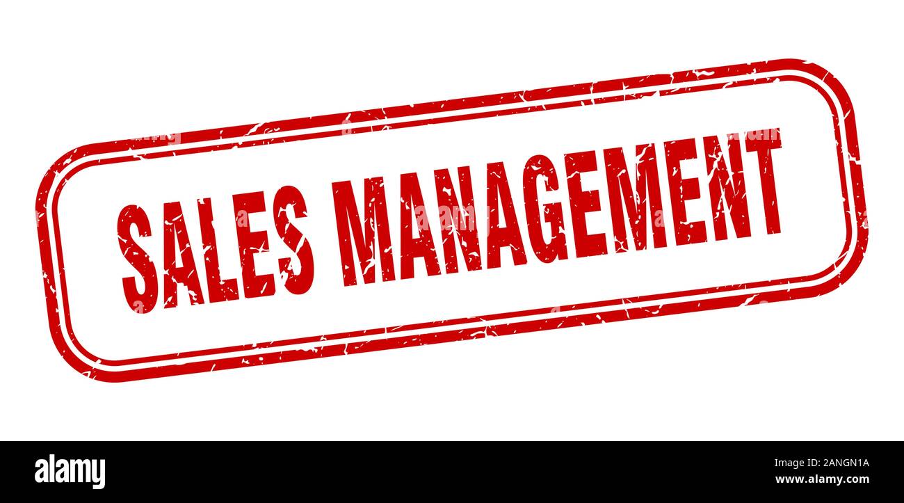 sales management stamp. sales management square grunge red sign Stock ...