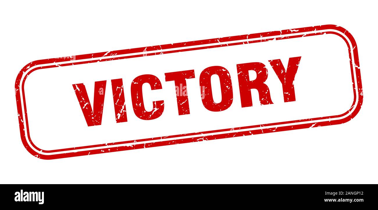 victory stamp. victory square grunge red sign Stock Vector Image & Art ...