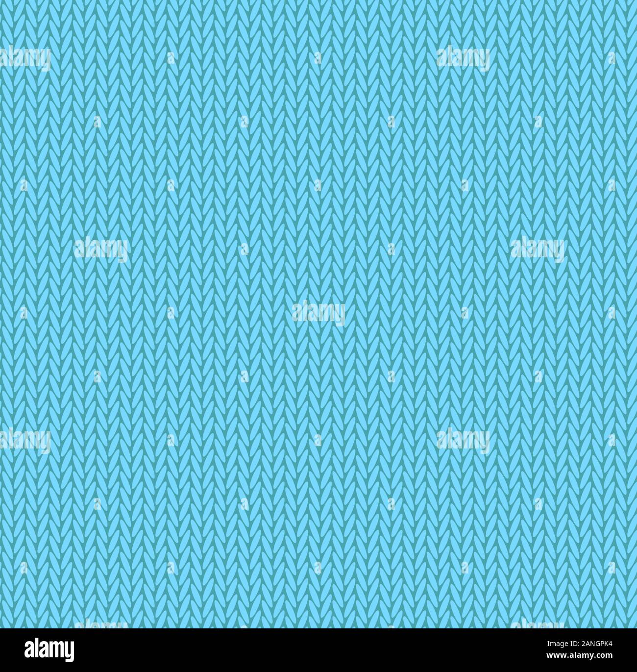 Knit texture light blue color. Vector seamless pattern fabric. Knitting ...