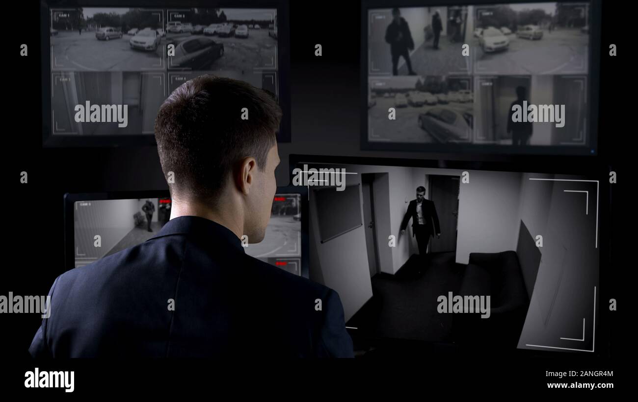 Cctv monitors control room hi-res stock photography and images - Alamy