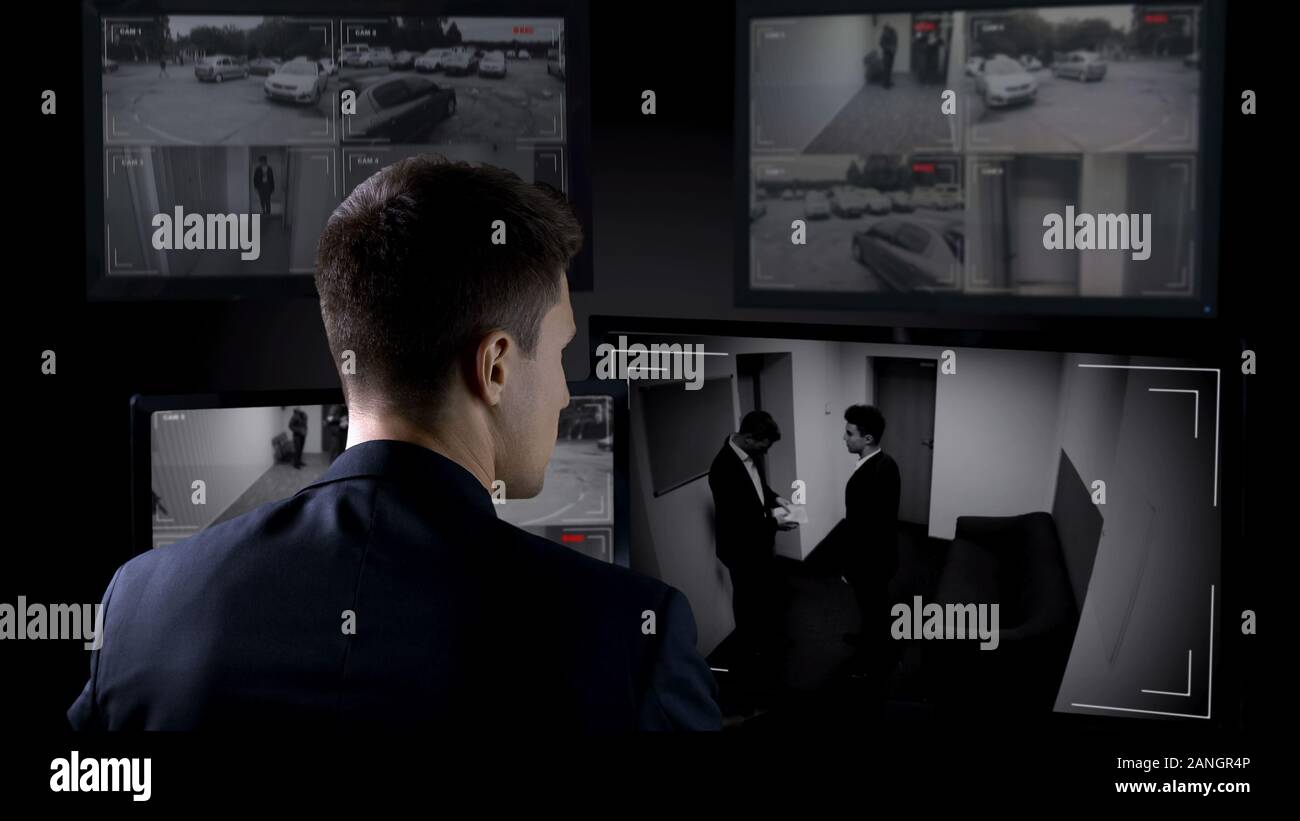 Cctv monitors control room hi-res stock photography and images - Alamy