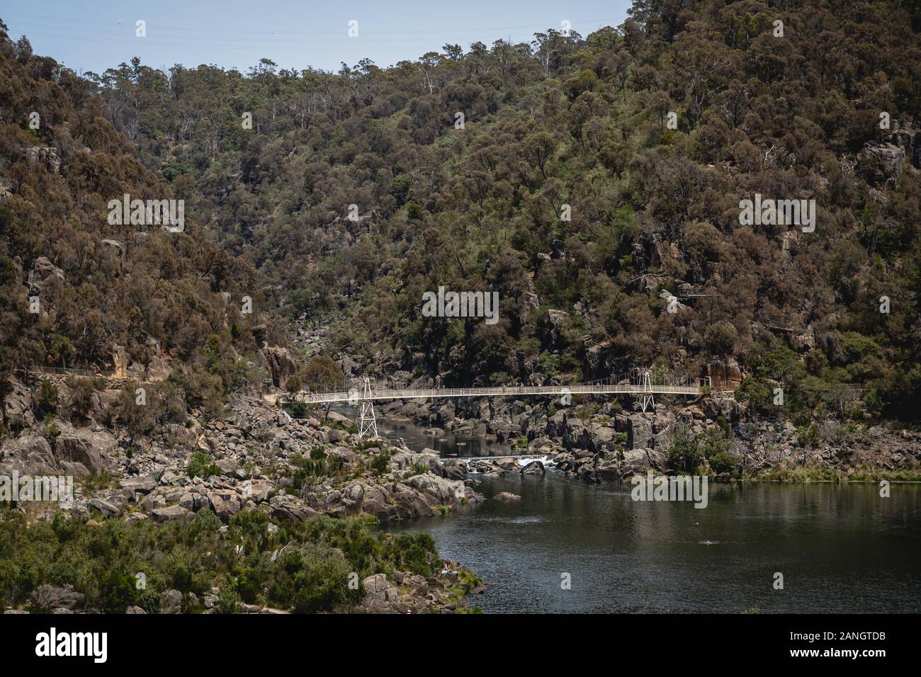 Launceston, Tasmania - January 3rd 2020: The Alexandra Suspension ...