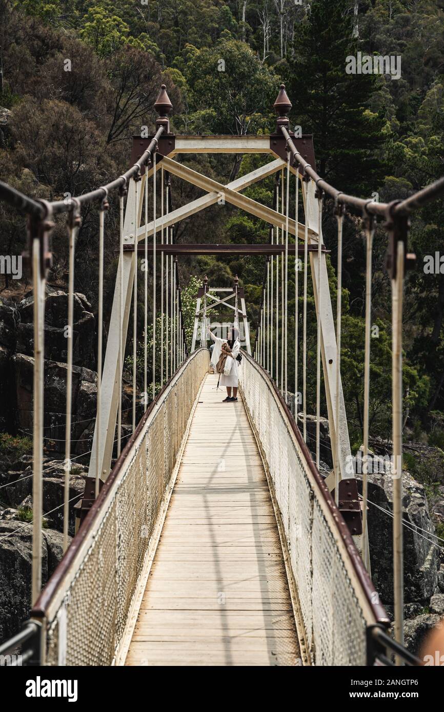 Alexandra suspension bridge hi-res stock photography and images - Alamy