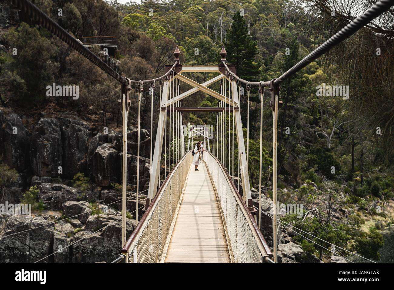 Alexandra suspension bridge hi-res stock photography and images - Alamy