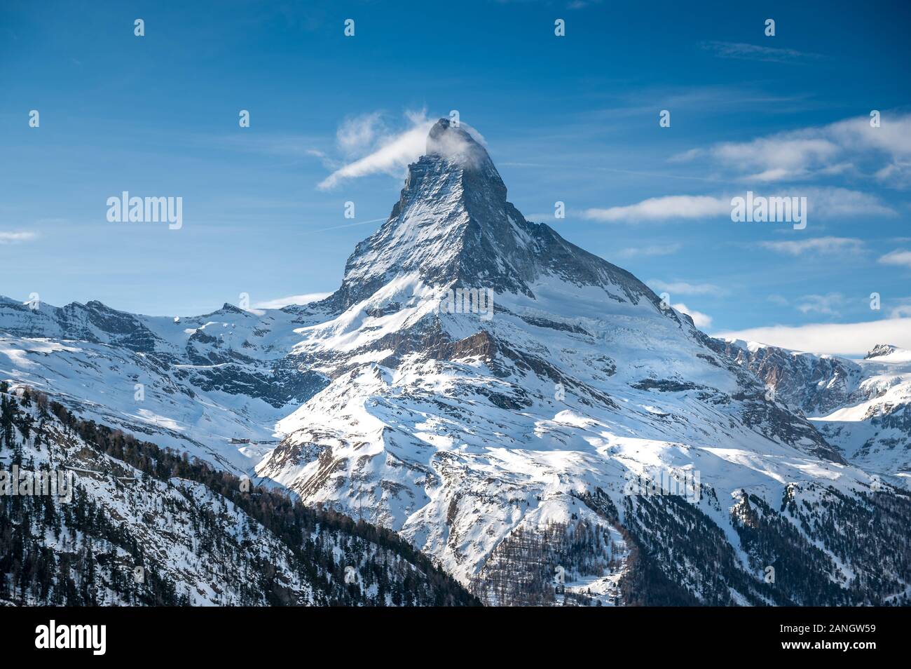 Matterhorn winter mountains hi-res stock photography and images - Alamy