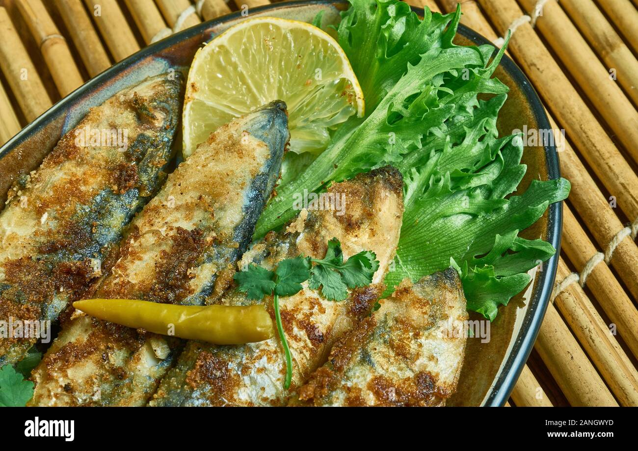 Turkish-Style Fried Fried Anchovy - Hamsi Tava, Turkish Food Stock ...