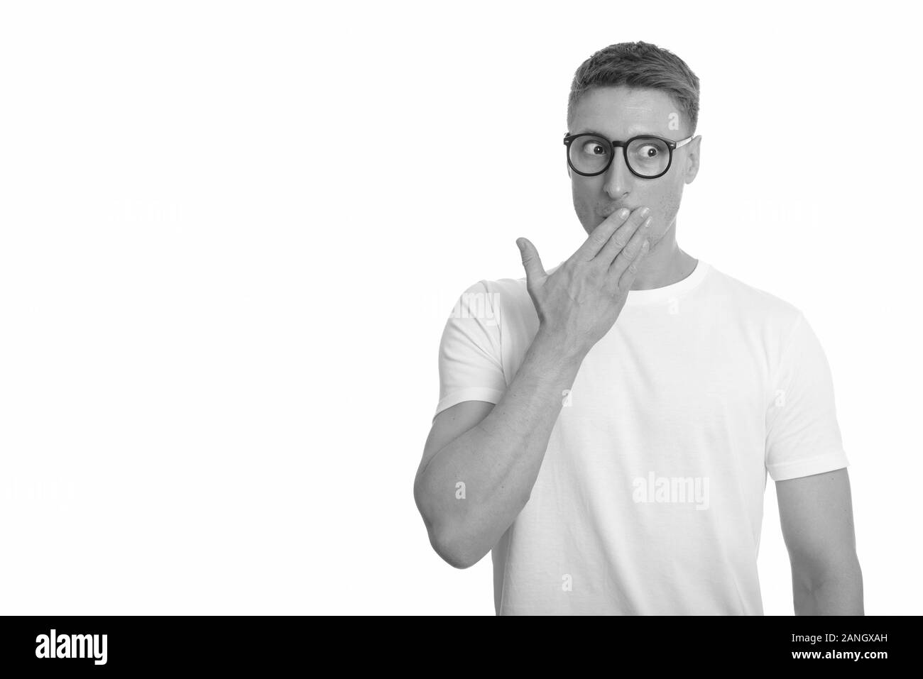 Man shocked vintage Cut Out Stock Images & Pictures - Alamy