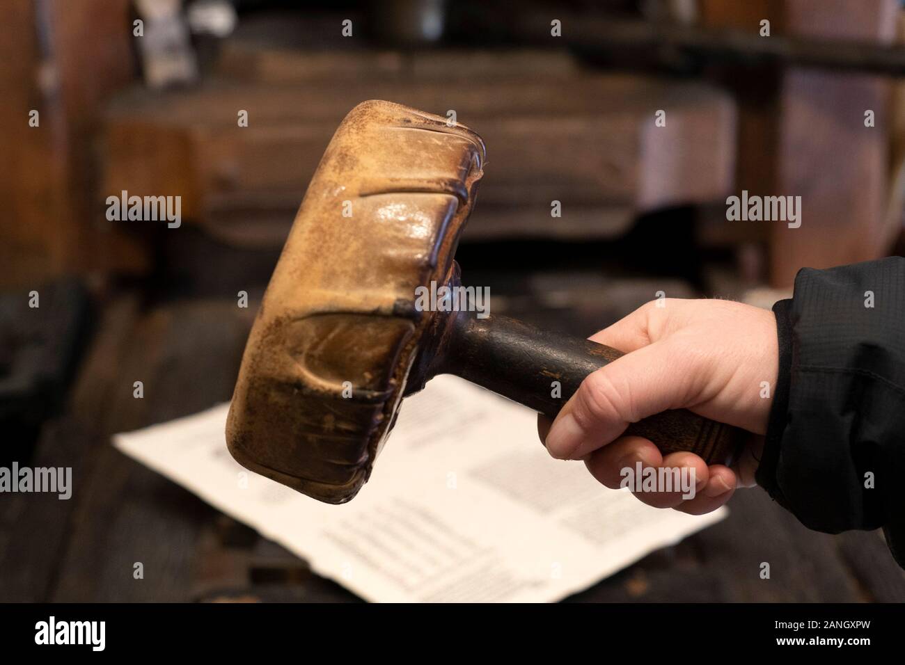 Old Hand Printing Press High Resolution Stock Photography and Images ...
