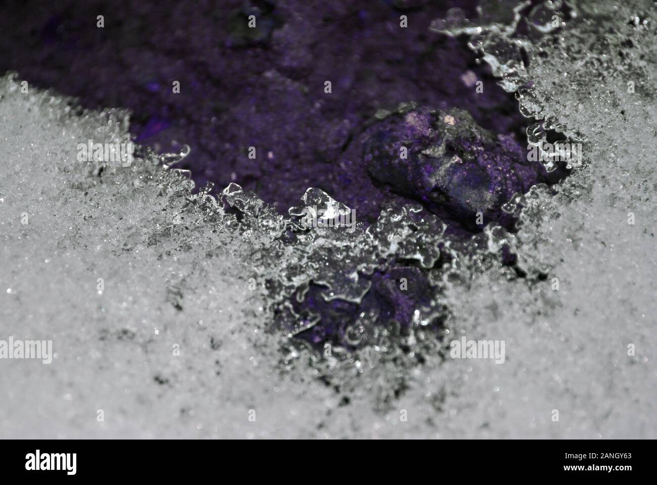 Melting ice close up, natural background texture detail Stock Photo - Alamy