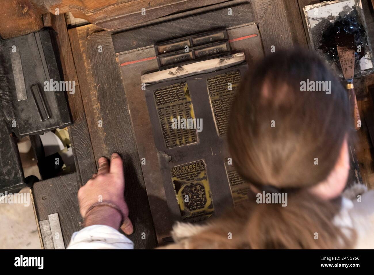 Ancient Printing Machine High Resolution Stock Photography and Images ...