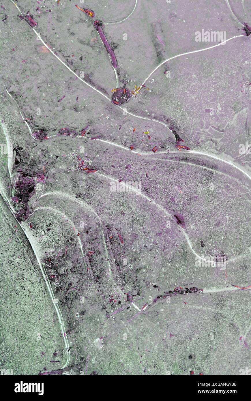 Ice lines close up, natural background texture detail Stock Photo - Alamy