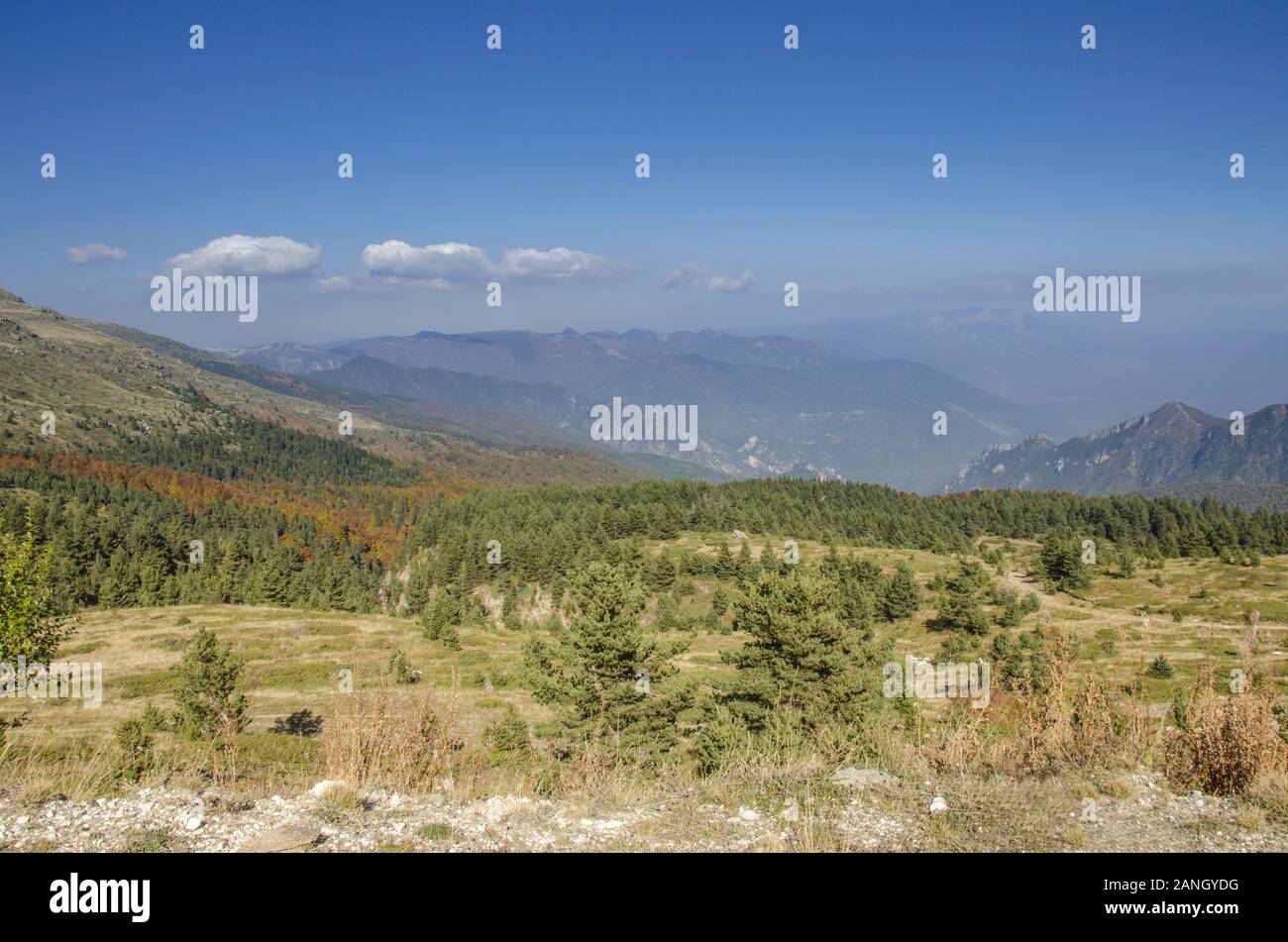 Voras mountain range - Nidze mountain - Greece, Macedonia near ...