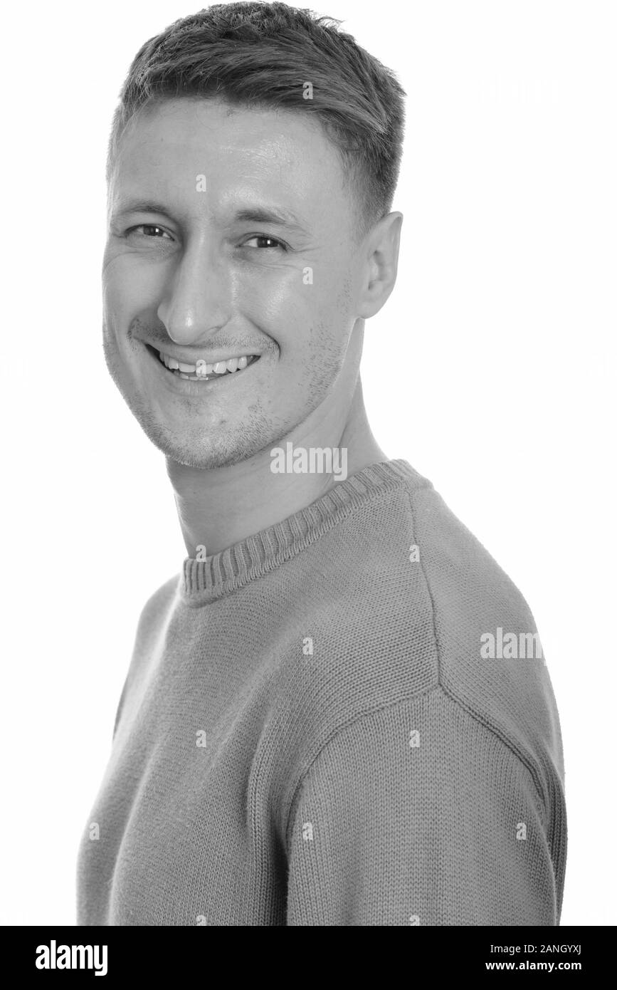 Handsome man portrait Black and White Stock Photos & Images - Alamy