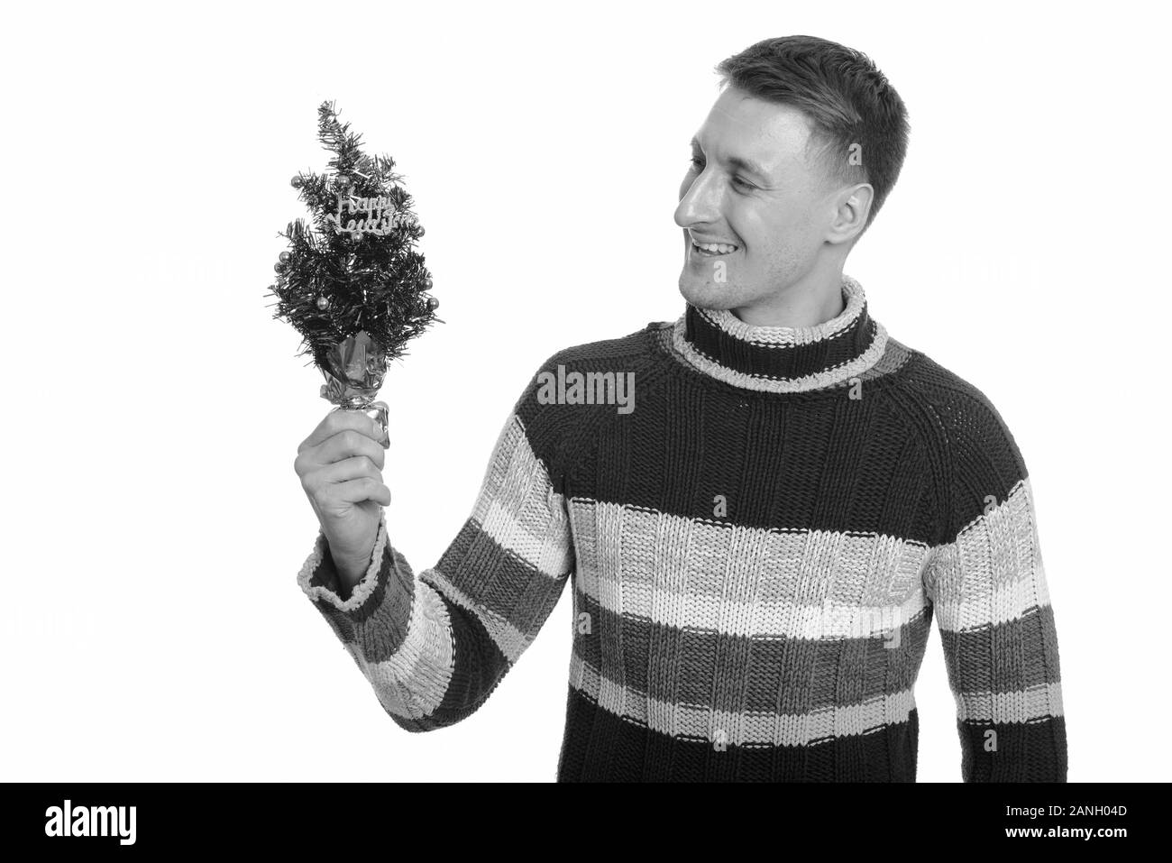 Happy man tree Black and White Stock Photos & Images - Alamy