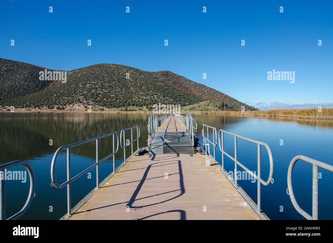 Prespes, Greece - Small Prespa Lake - Agios Achillios, Florina Stock ...