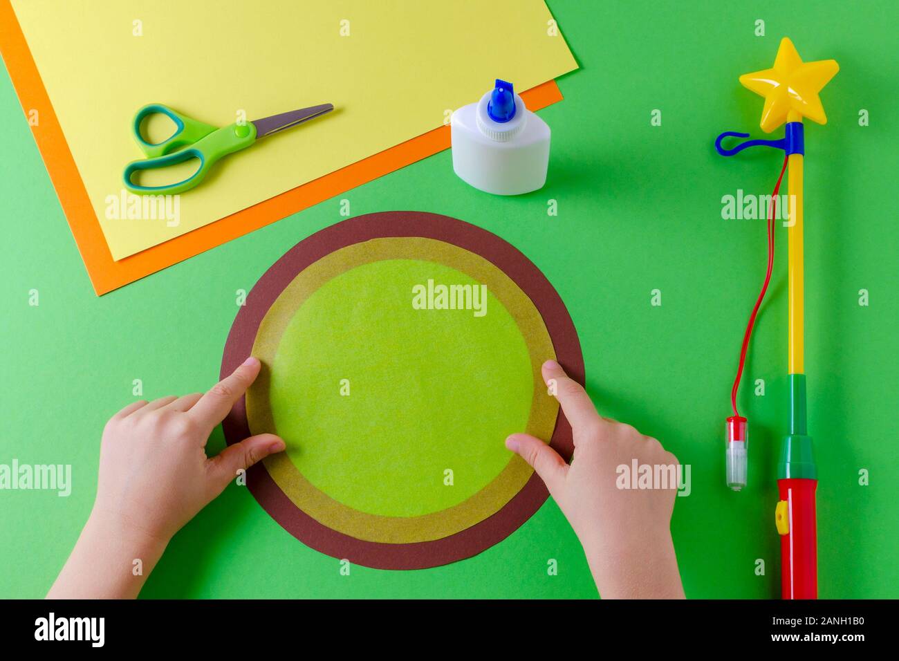 making of diy lantern for sankt martin, traditional german feast ...