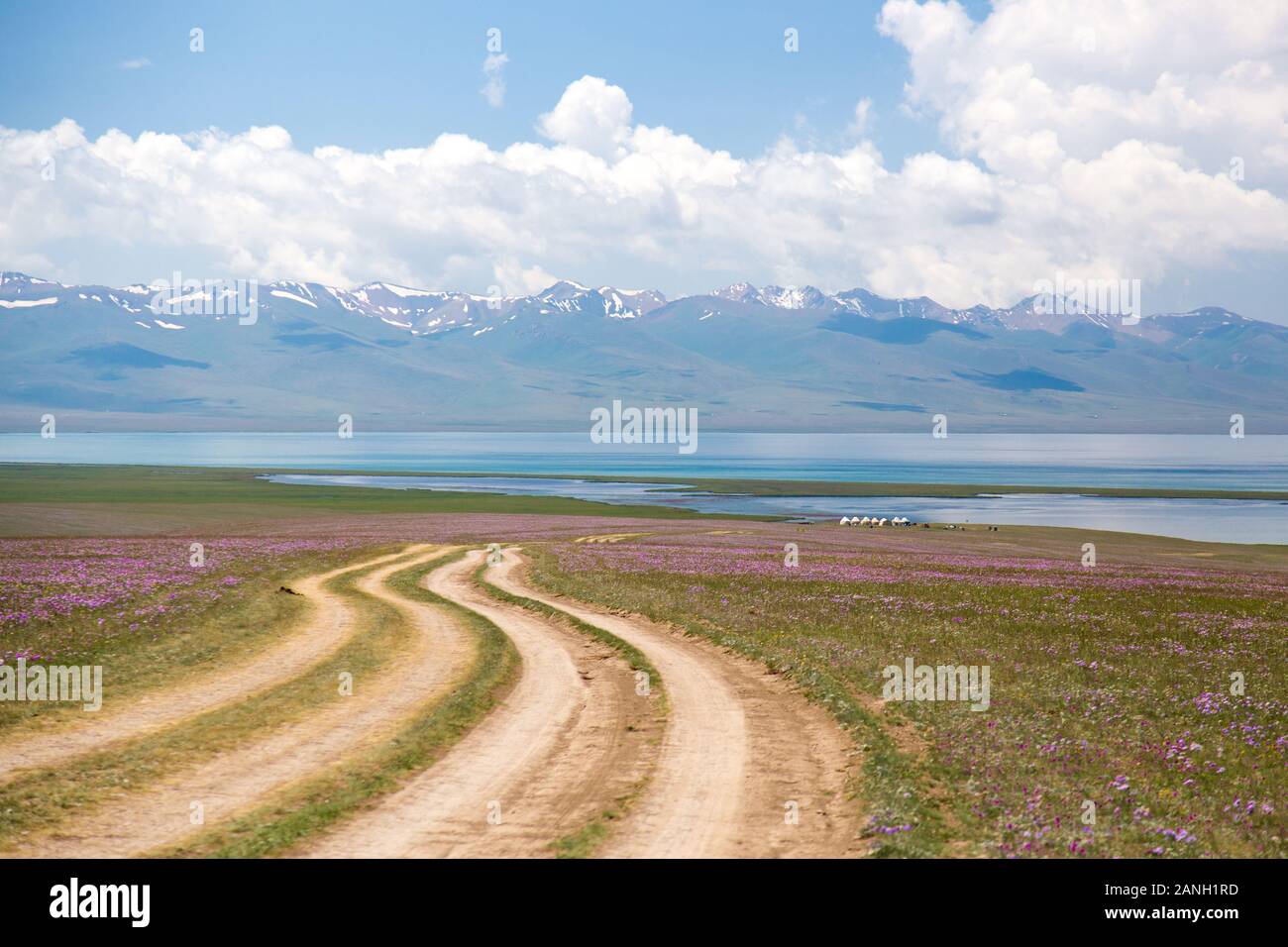 Song Kol lake in Kyrgyzstan Stock Photo - Alamy