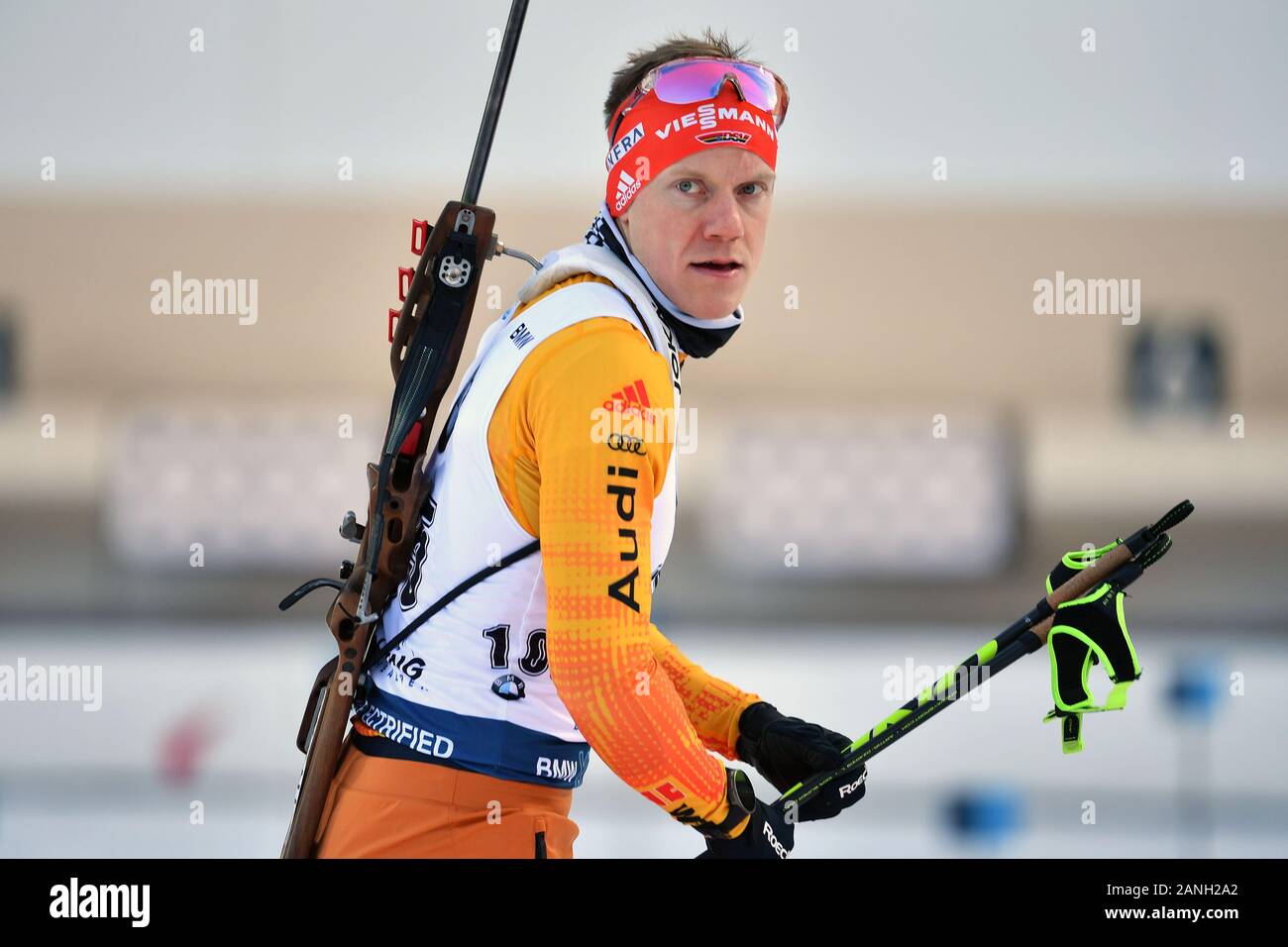 Roman REES (GER) at the shooting range, action, single image, cut ...