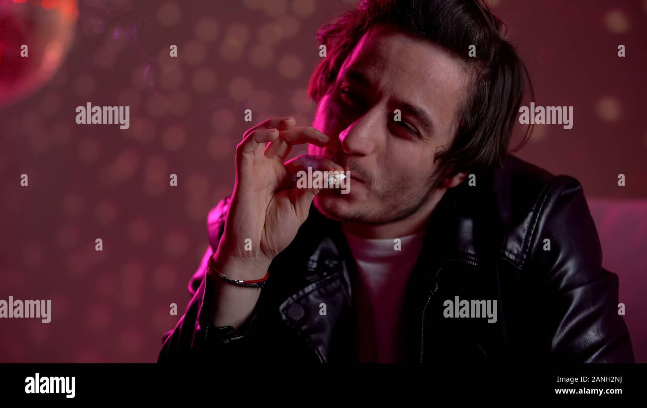 Man smoking weed hi-res stock photography and images - Alamy