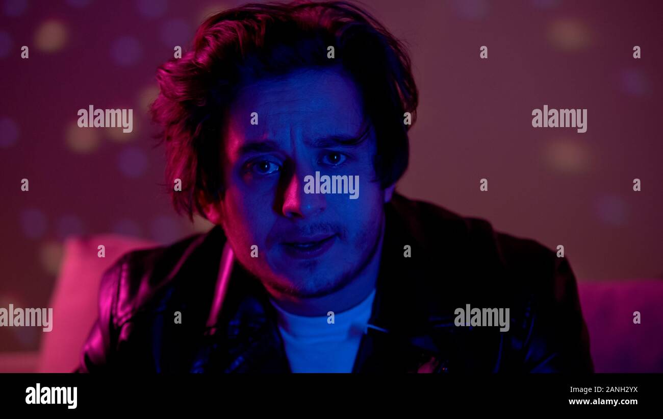 Male staring to camera alone hi-res stock photography and images - Alamy