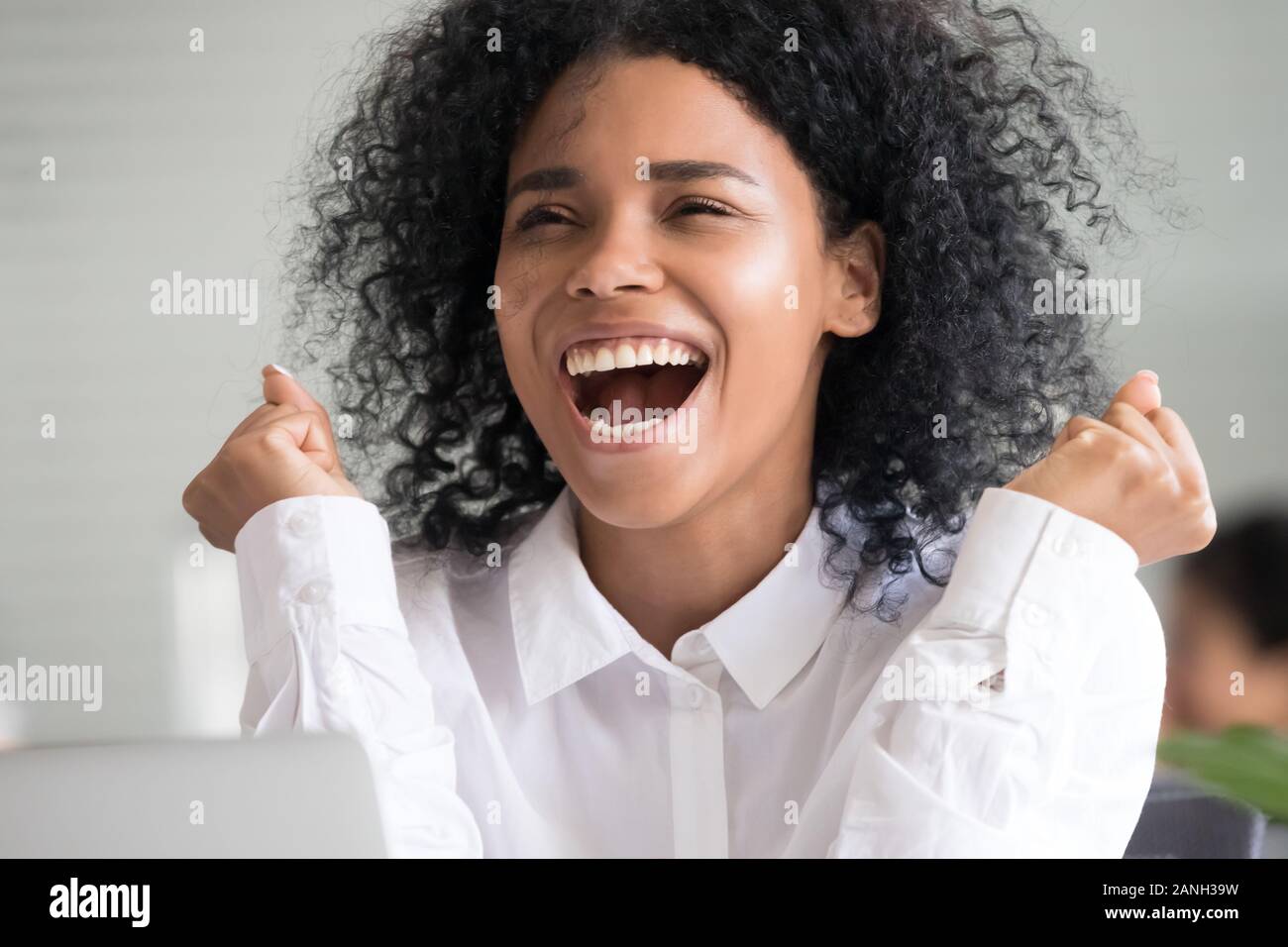 Yell euphoria hi-res stock photography and images - Alamy