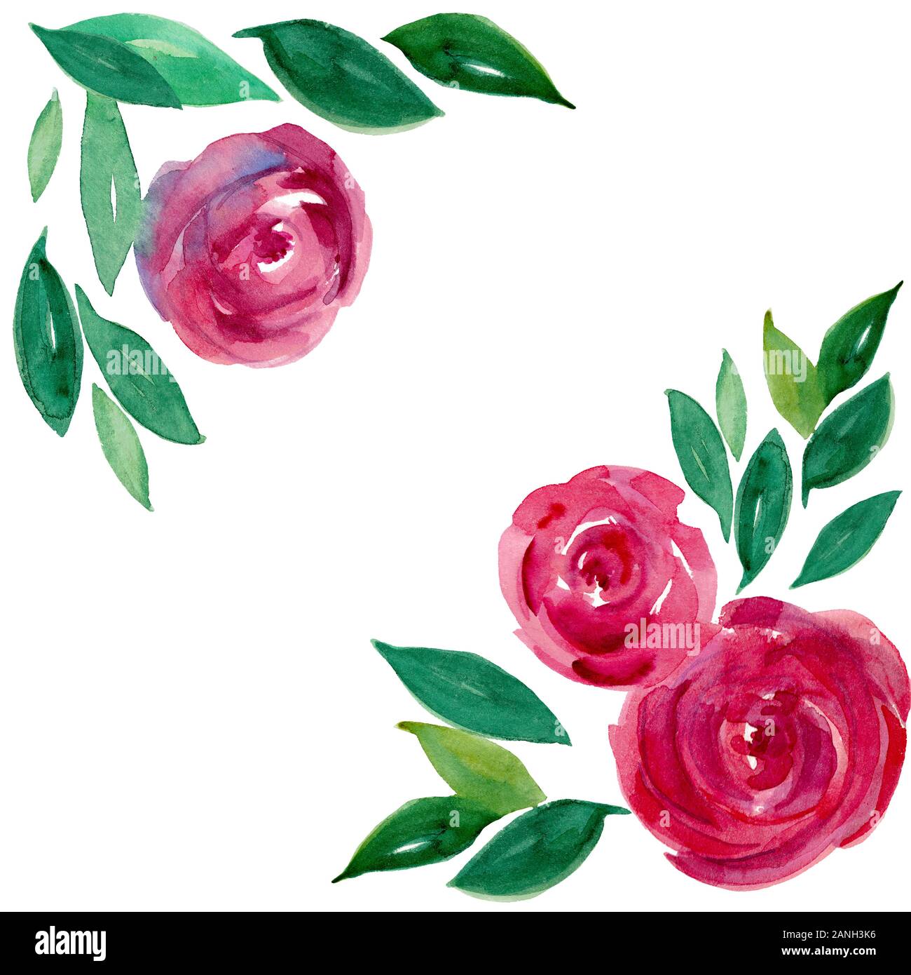 Pink Vintage Floral Border