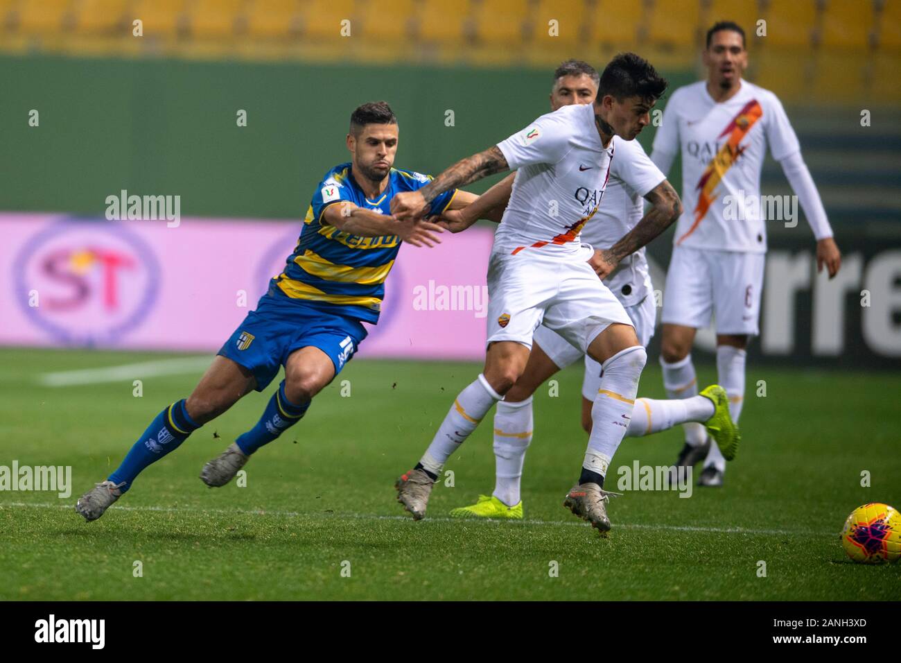 Diego Almeira Perotti (Roma) Vincent Laurini (Parma) during the Italian ...