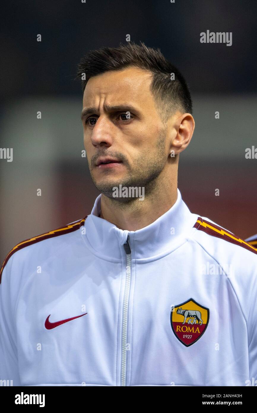 Nikola Kalinic (Roma) during the Italian "Tim Cup" match between Parma ...