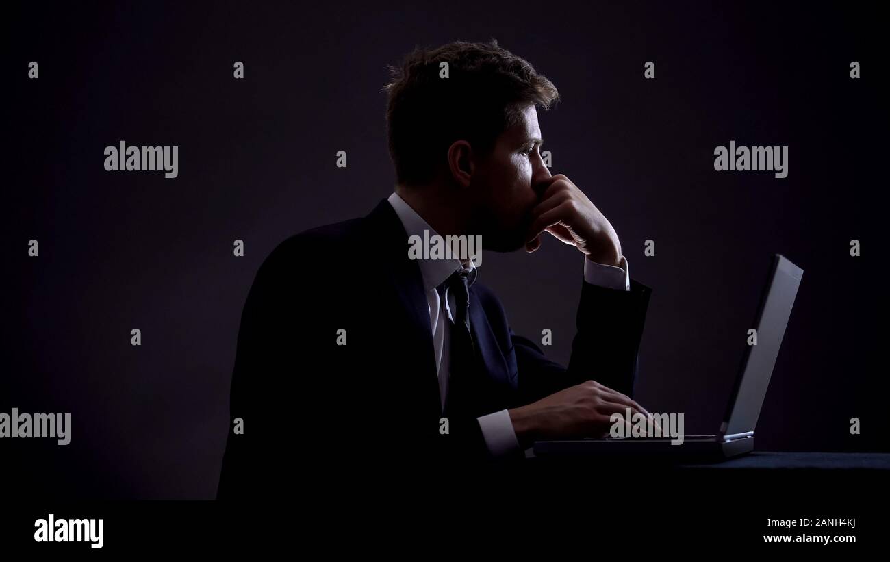 Successful businessman thinking up ideas hi-res stock photography and ...