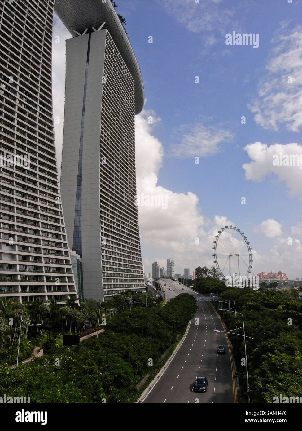 Singapore Singapore - 26 February 2016 Big Eye fairy wheel in Singapore ...