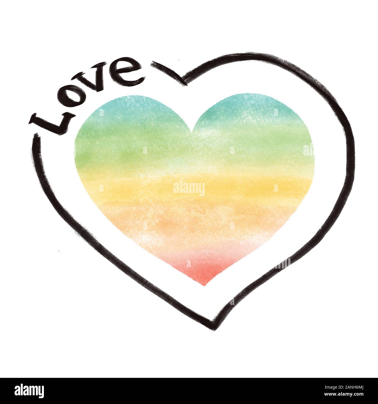 Watercolor Heart Painting